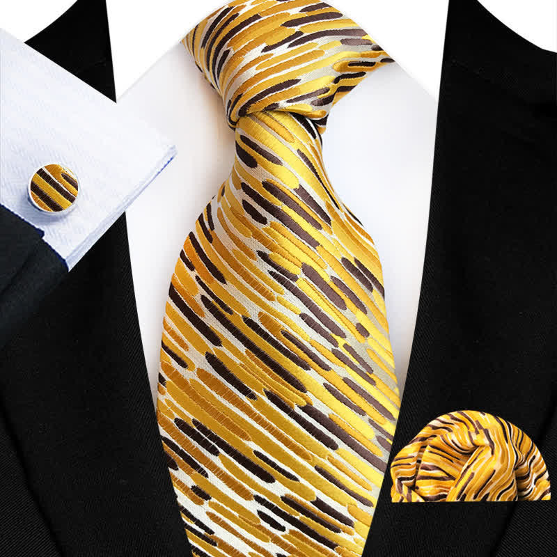 3Pcs Men's Fancy Whirlwind Striped Necktie Set – uk.floraltrip